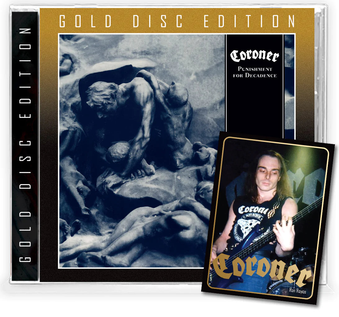 CORONER- PUNISHMENT FOR DECADENCE + Collector Card (*NEW-GOLD MAX CD ...